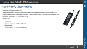 Common Indoor Air Quality (IAQ) Measurements