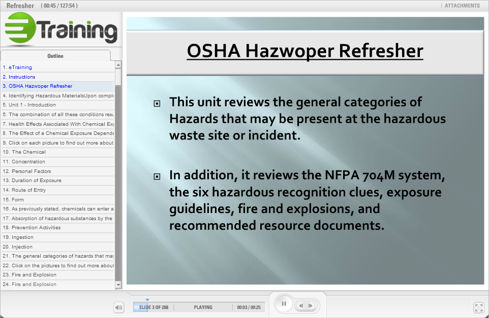 HAZWOPER 8 Hour Refresher with ID Card